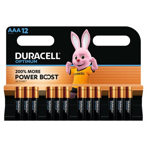 Duracell Optimum AAA 12 Pack - Tesco Groceries