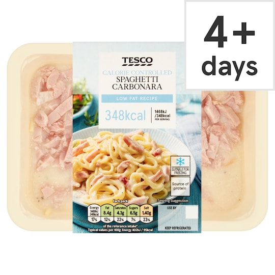 Tesco Calorie Controlled Spaghetti Carbonara 380G - Tesco Groceries