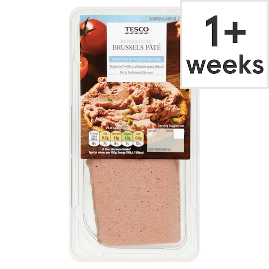 Tesco Reduced Fat Brussels Pate 200G - Tesco Groceries