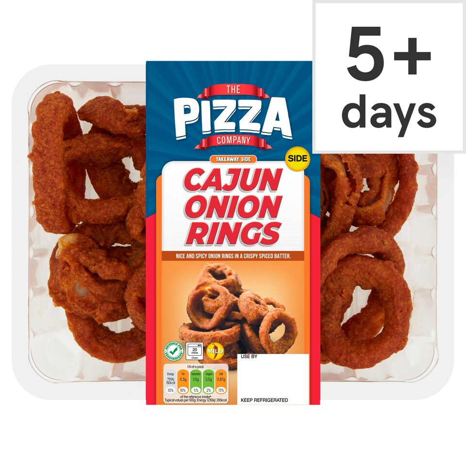 Pizza Company Cajun Onion Rings 300G - Tesco Groceries