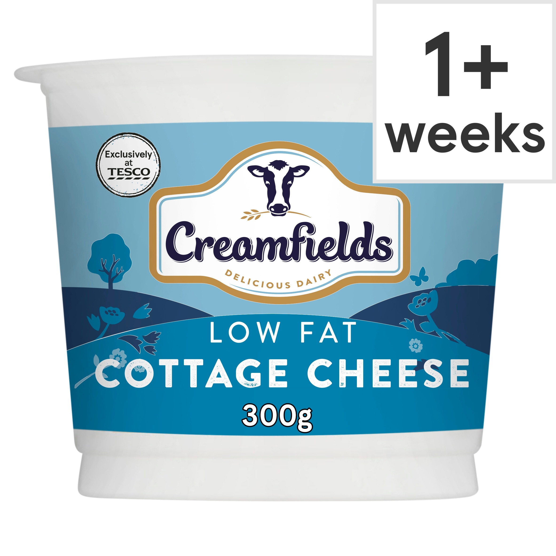 Creamfields Low Fat Cottage Cheese 300g - Tesco Groceries