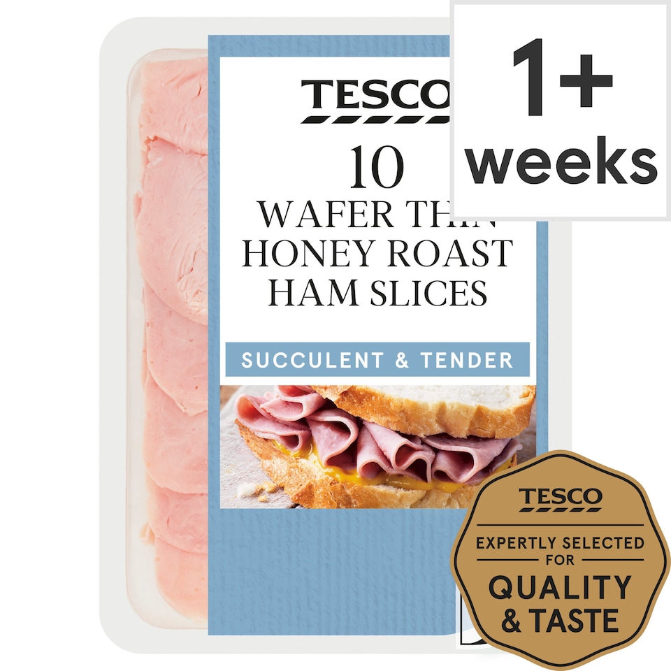 Tesco Wafer Thin Honey Roast Ham 125G - Tesco Groceries