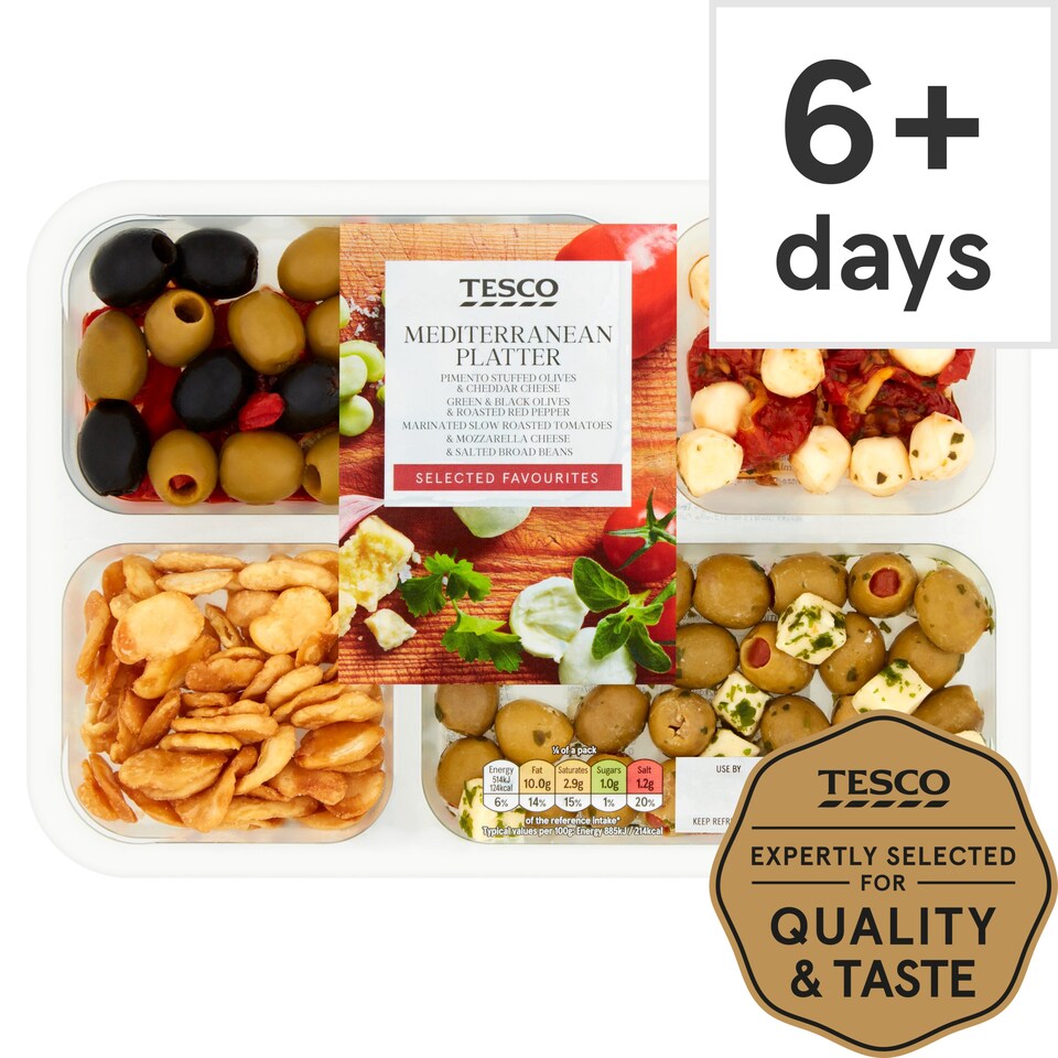 Tesco Mediterranean Inspired Platter 230G - Tesco Groceries