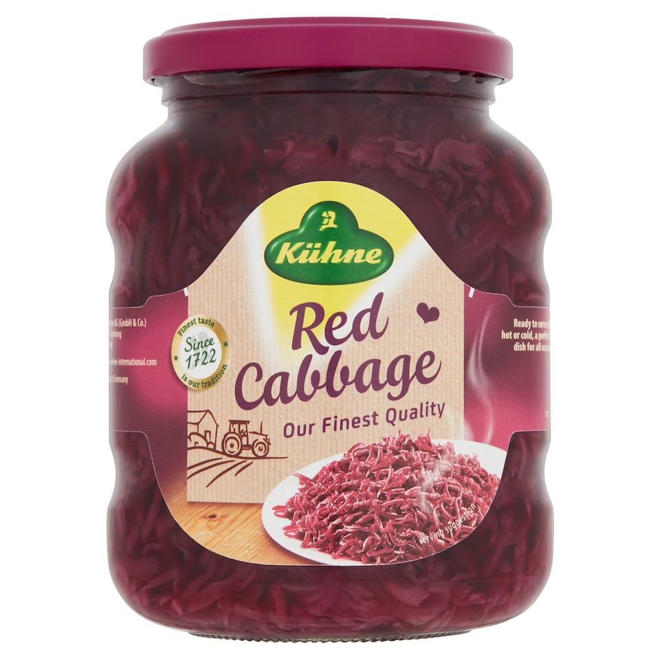 Kuhne Red Cabbage Our Finest Quality 350g - Tesco Groceries