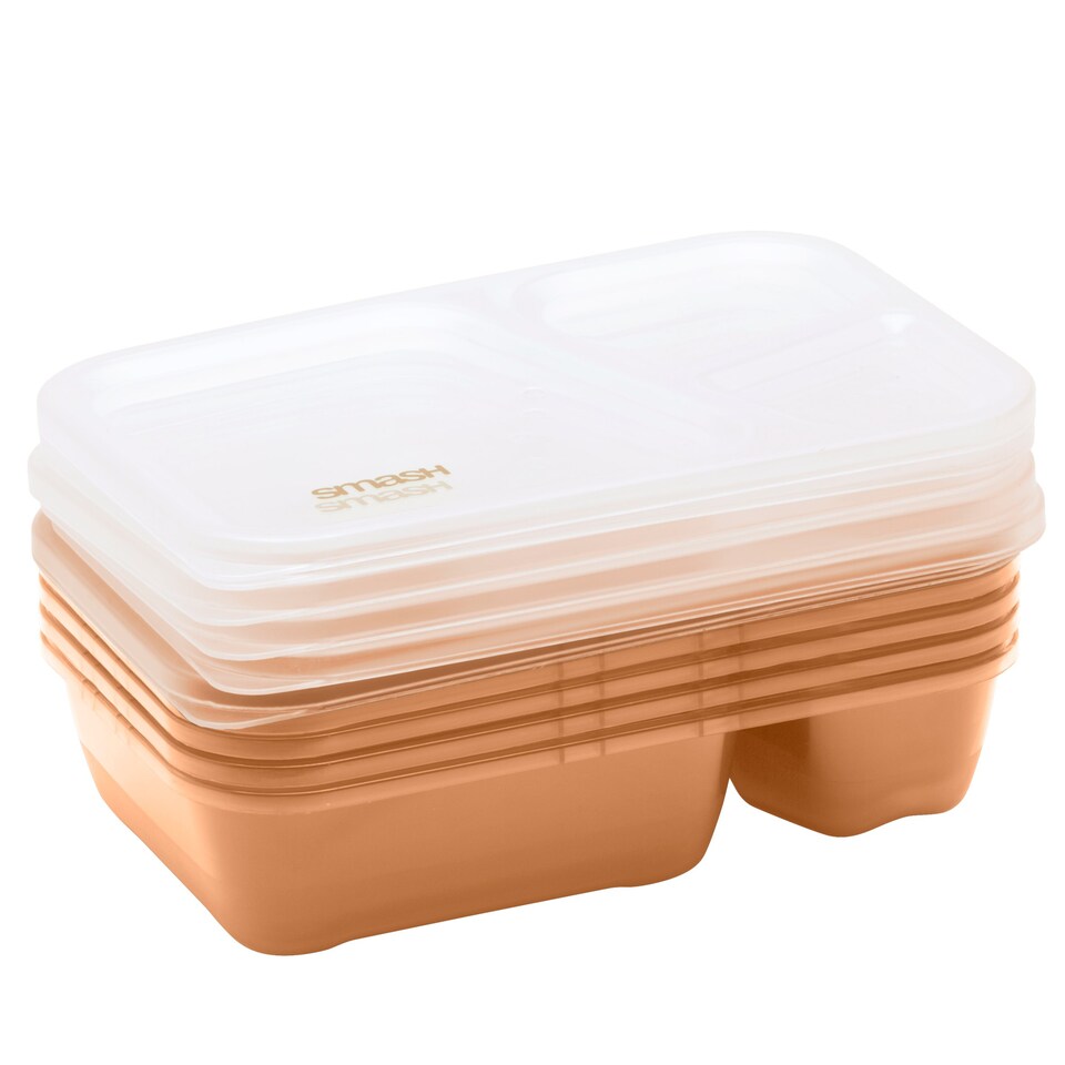 Smash Rust Meal Prep Containers 5 Pack - Tesco Groceries
