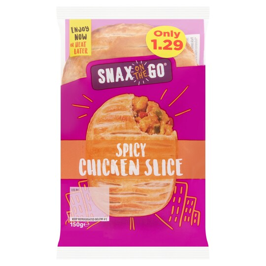 Snax On The Go Spicy Chicken Slice 150G - Tesco Groceries