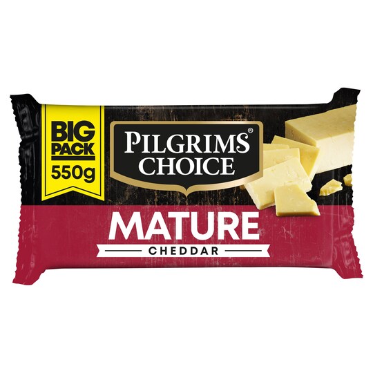 Pilgrims Choice Mature Cheddar 550G - Tesco Groceries