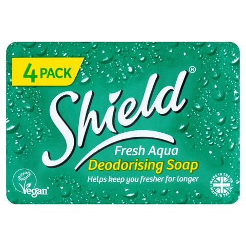 Shield Soap Aqua 4X115g - Tesco Groceries