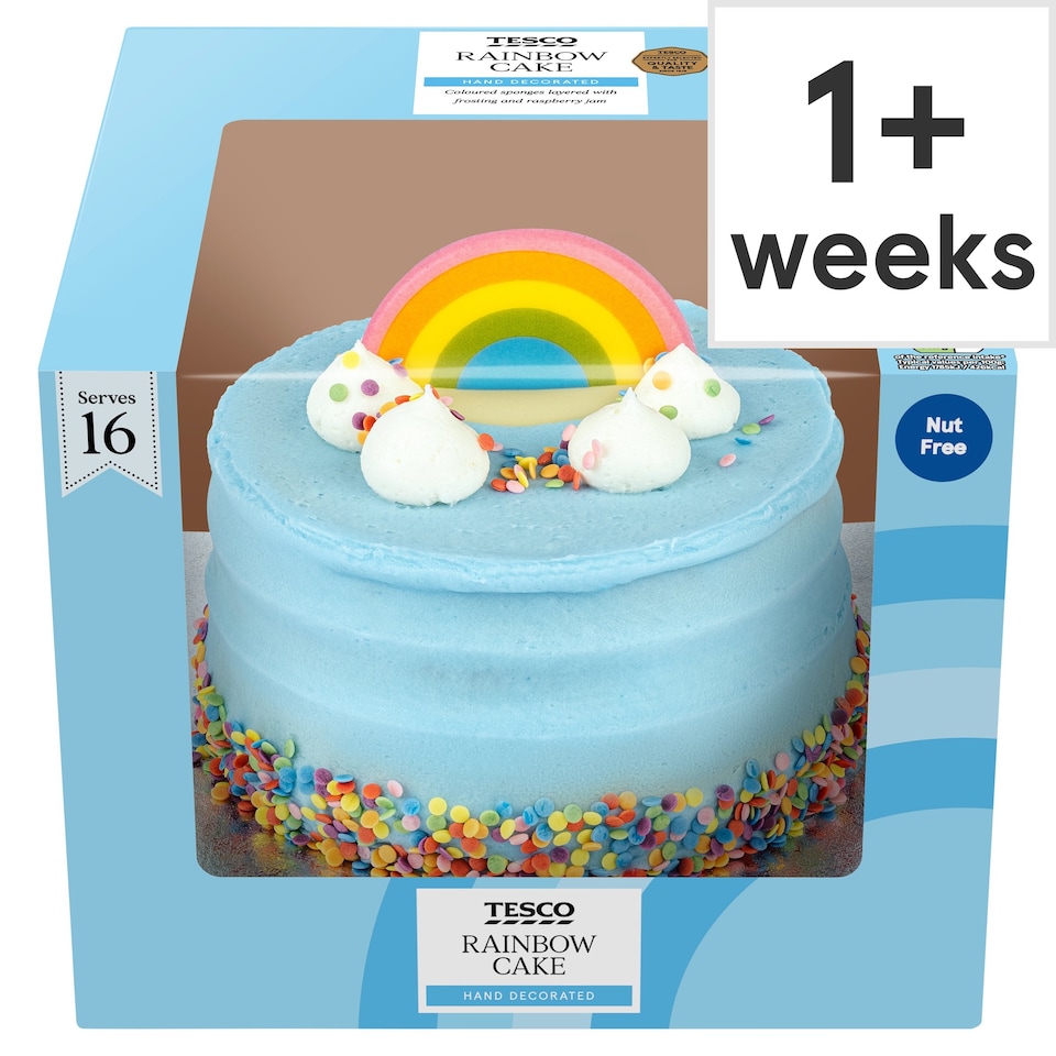 Tesco Rainbow Cake - Tesco Groceries