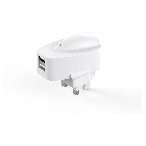Tesco 3.1A Dual Port USB A Home Mains Phone Charger Plug White - Tesco ...