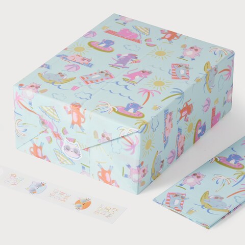 Paperchase Cosmo 3 Pack Tissue Paper & Stickers - Tesco Groceries