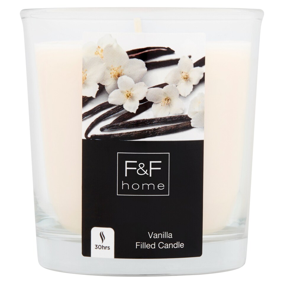 F&F Home Vanilla illatosított gyertya 135 g - Tesco Groceries