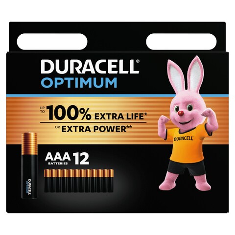 Duracell Optimum AAA 12 Pack - Tesco Groceries