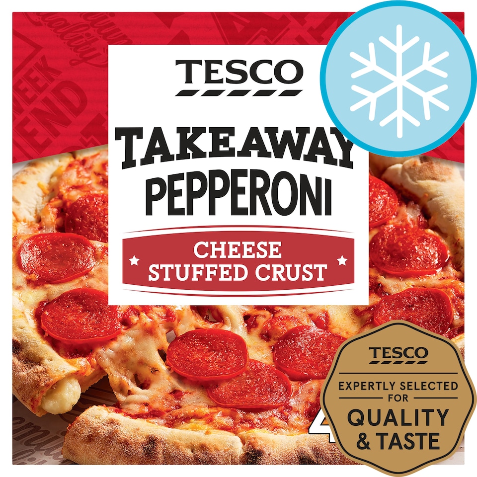 Tesco Takeaway Stuffed Crust Pepperoni Pizza 436G - Tesco Groceries