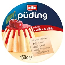 Müller Milk Semolina Pudding with Vanilla & Cherry Flavor 450 g - Tesco ...