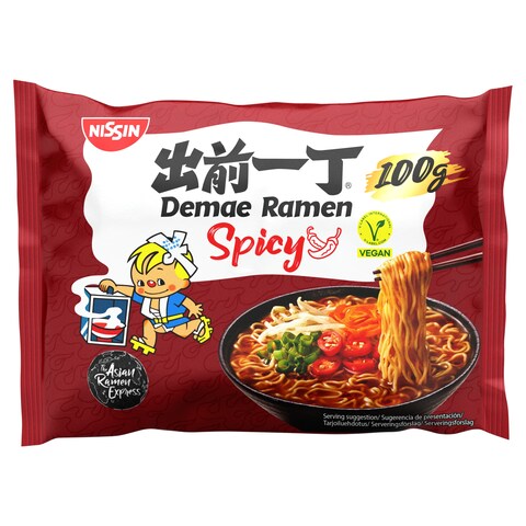 Nissin Demae Ramen Noodles - Spicy 100g - Tesco Groceries