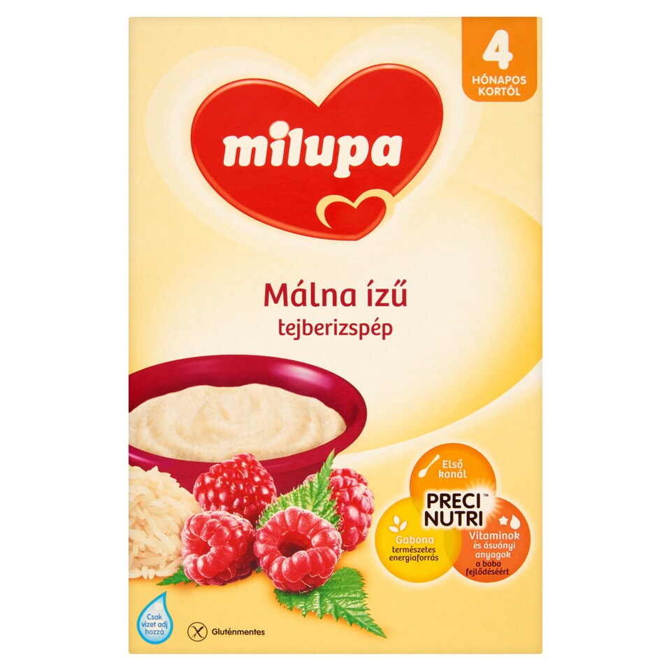 Milupa Raspberry Flavoured Rice Pudding 4+ Months 250 g - Tesco Groceries