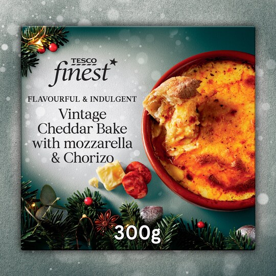 Tesco Finest Vintage Ched, Mozzarella & Chorizo Bake 300G - Tesco Groceries