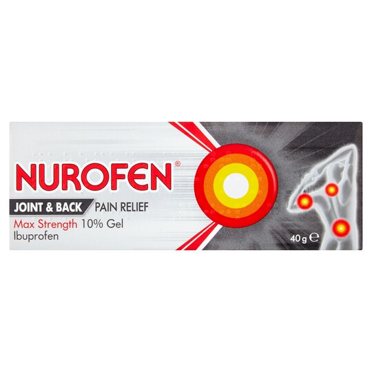 Nurofen Joint&Back Pain 10% Gel 40G - Tesco Groceries