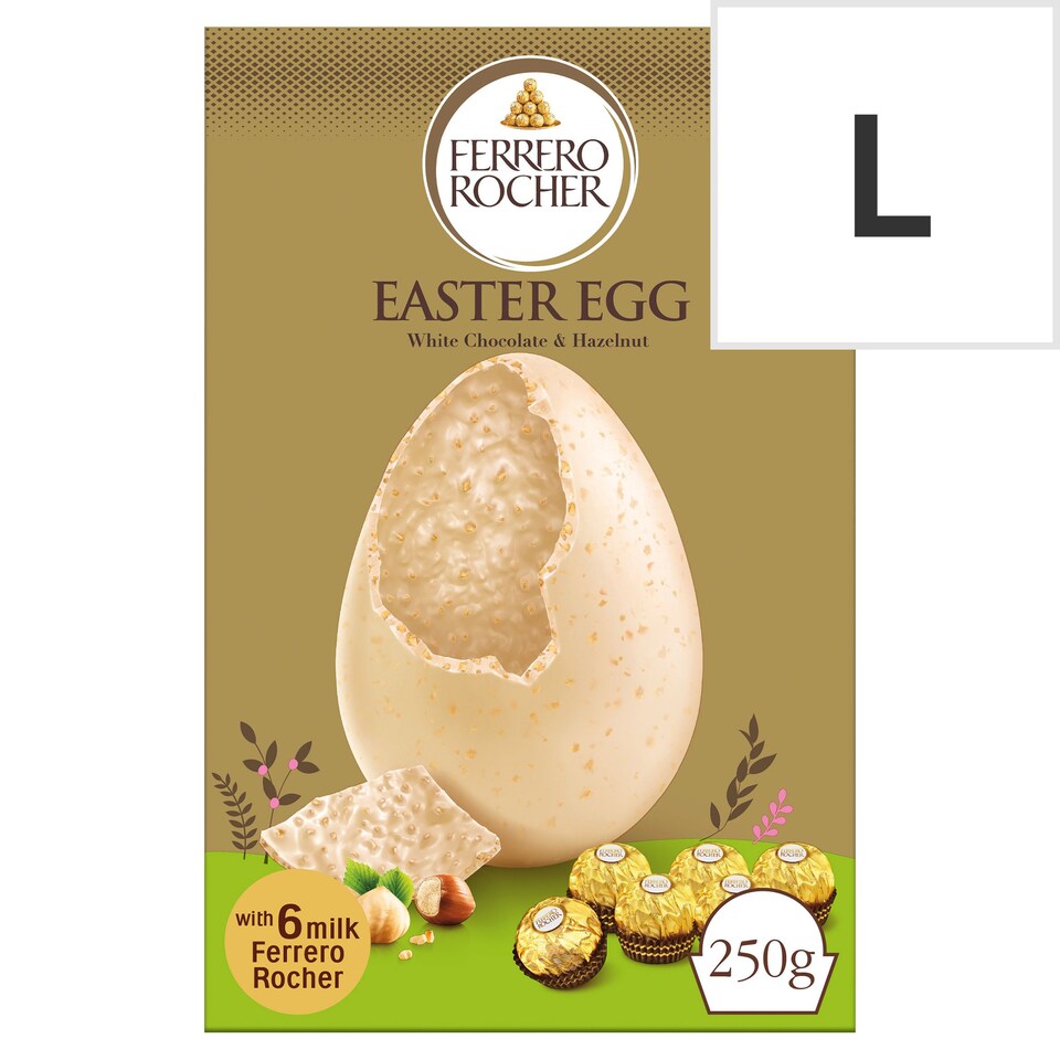Ferrero Rocher Golden E/Egg With White Chocolate 250G - Tesco Groceries