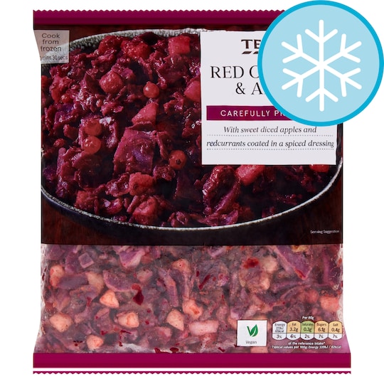 Tesco Red Cabbage & Apple 500G - Tesco Groceries