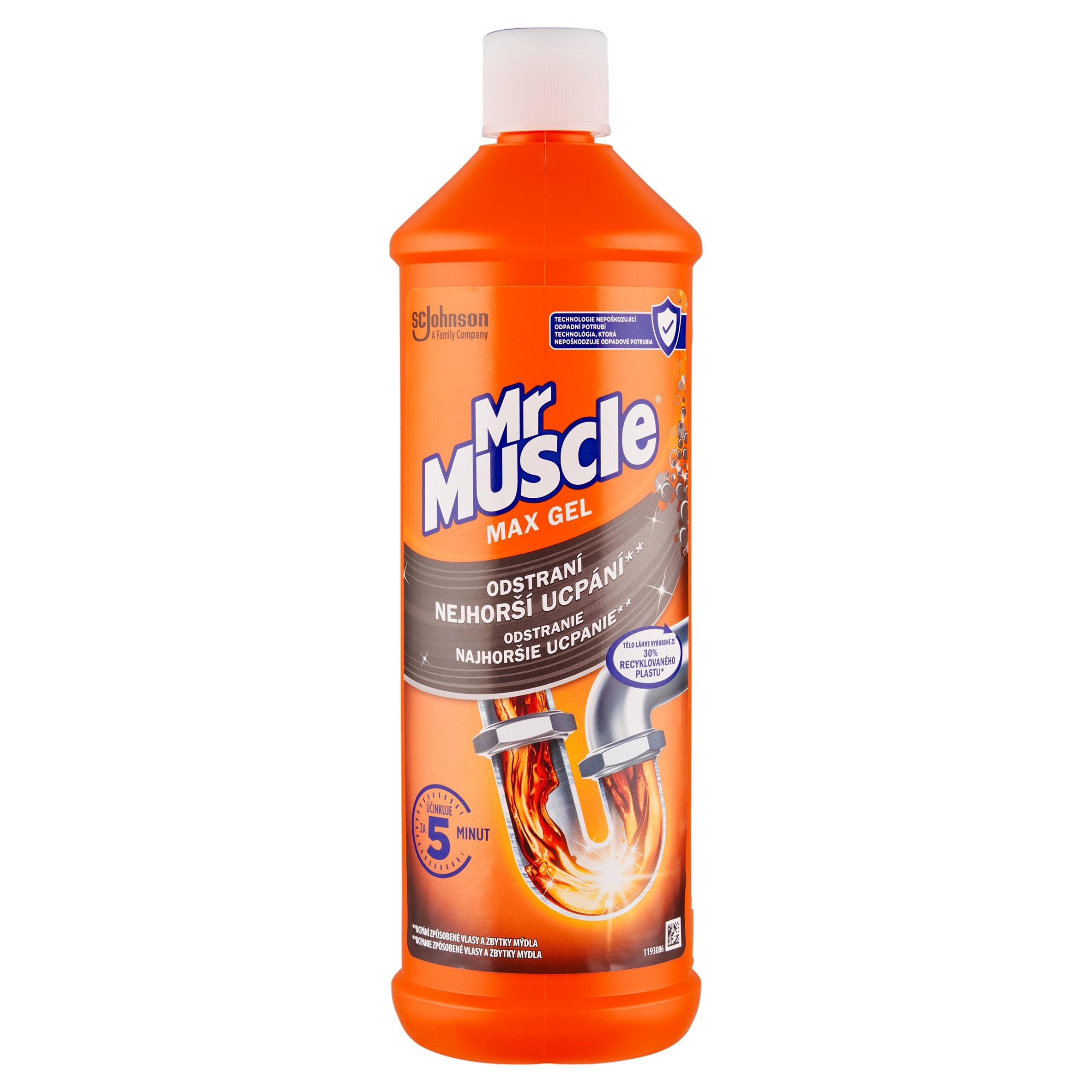 Mr Muscle Max Gel for Cleaning Waste in Kitchens and Bathrooms 1000 ml ...