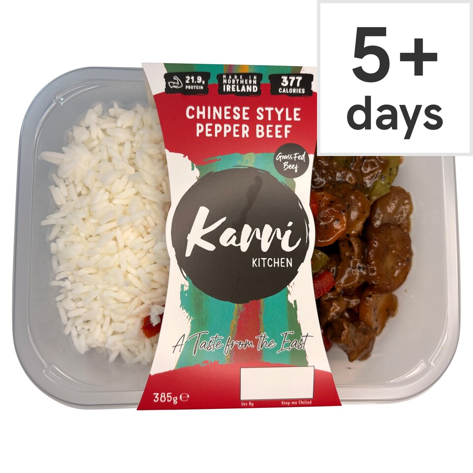 Karri Kitchen Chinese Style Pepper Beef 385g - Tesco Groceries