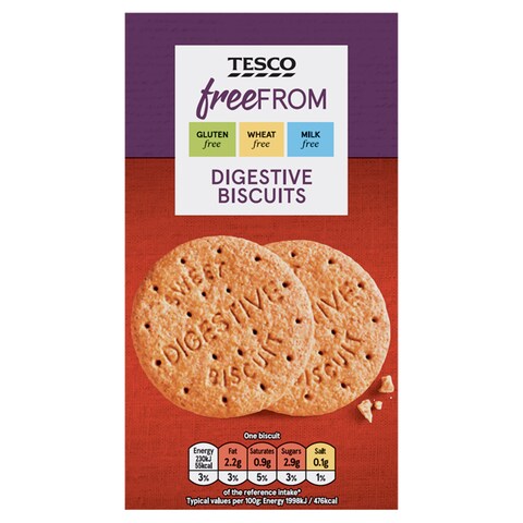 Tesco Free From Digestive Biscuits 160 g - Tesco Groceries