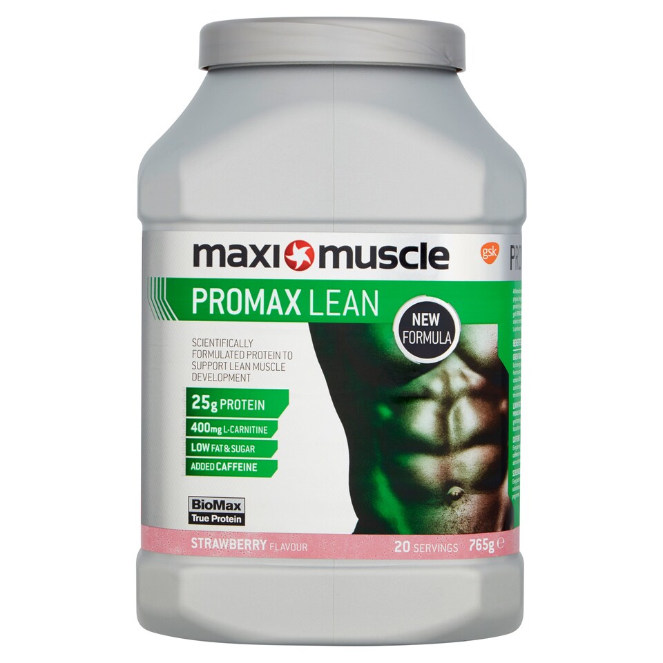 Maximuscle Promax Lean Powder Strawberry 765G - Tesco Groceries