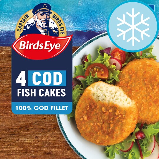 Birds Eye 4 Breaded Cod Cakes 198G - Tesco Groceries