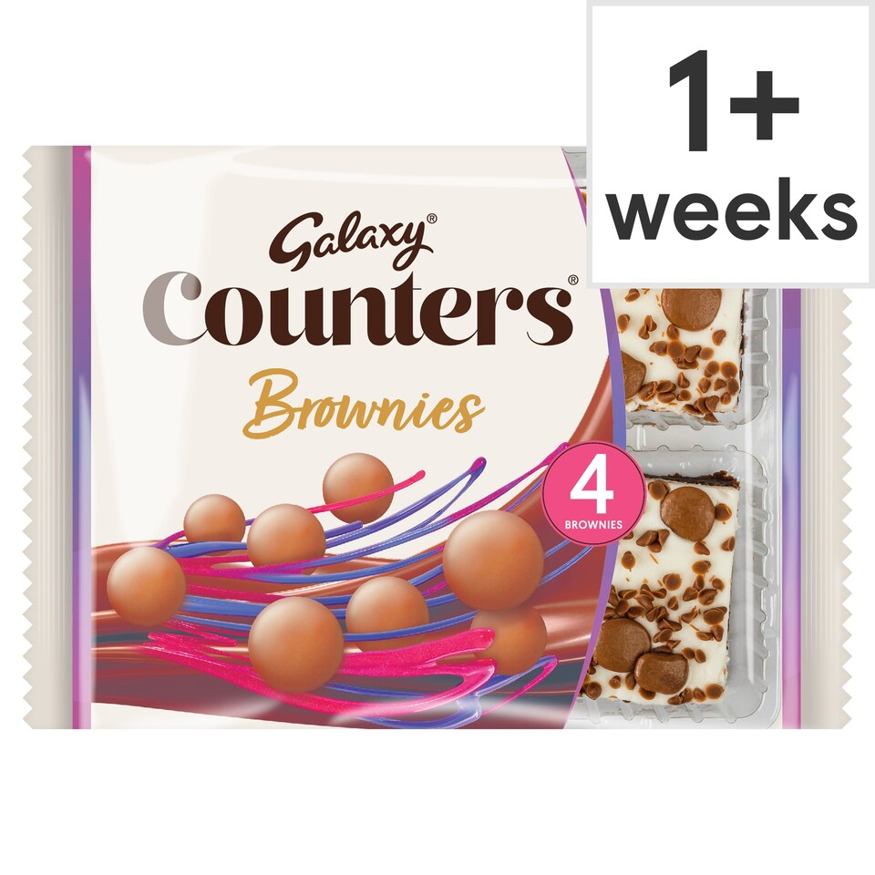 Galaxy Counters Brownies 4 pack - Tesco Groceries