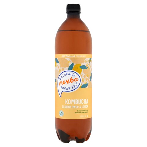 Nexba Kombucha - Elderflower & Lemon 1L - Tesco Groceries