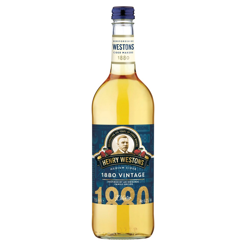 Henry Westons Medium 1880 Vintage Cider 750ml - Tesco Groceries
