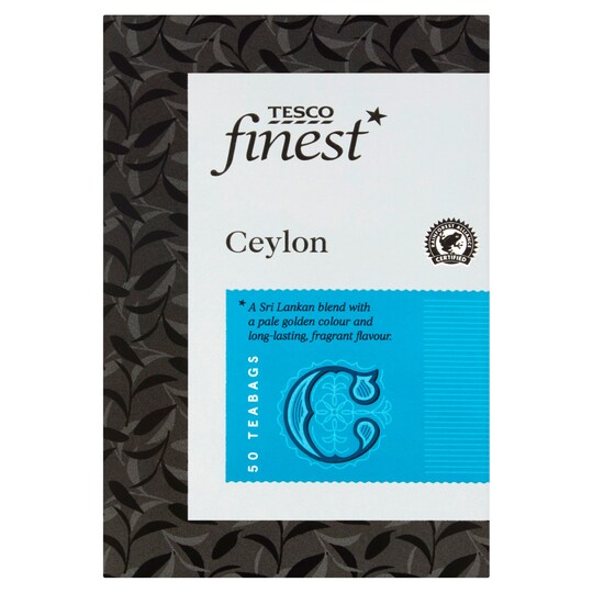 Tesco Finest Ceylon Teabags 50'S 125G - Tesco Groceries