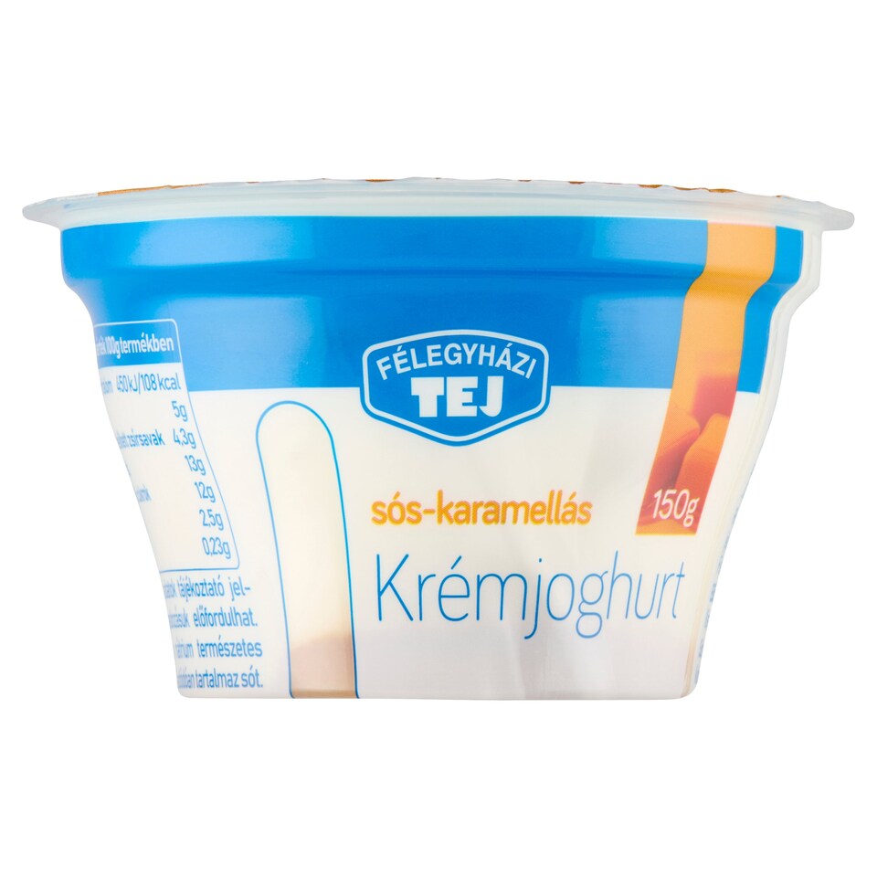 Félegyházi Tej Salted Caramel Cream Yogurt 150 g - Tesco Groceries