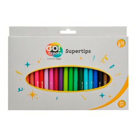 Tesco Go Create 24 Pack Supertips - Tesco Groceries