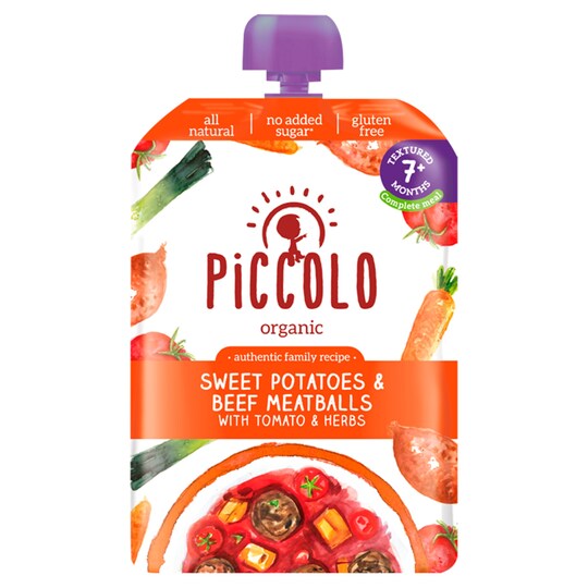 Piccolo Organic Sweet Potato &Beef Ragu Stage 2 130G - Tesco Groceries