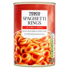 Tesco Spaghetti Rings 410G - Tesco Groceries