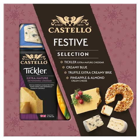 Castello Christmas Cheese Selection Box 625g - Tesco Groceries