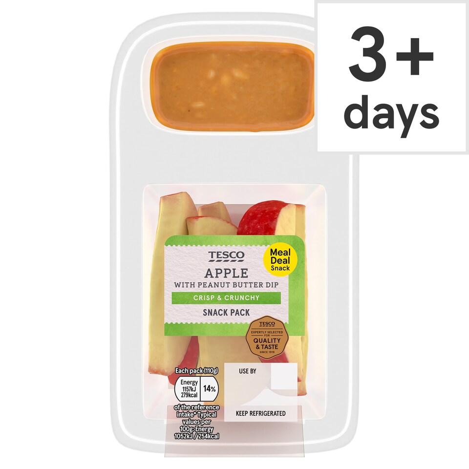 Tesco Apple and Peanut Butter Dip 110g - Tesco Groceries