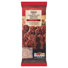 Tesco Mini Chocolate Chip Penguin Biscuits 100G - Tesco Groceries