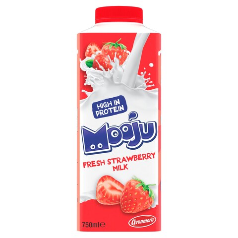 Mooju Milk Strwberry Carton 750Ml - Tesco Groceries