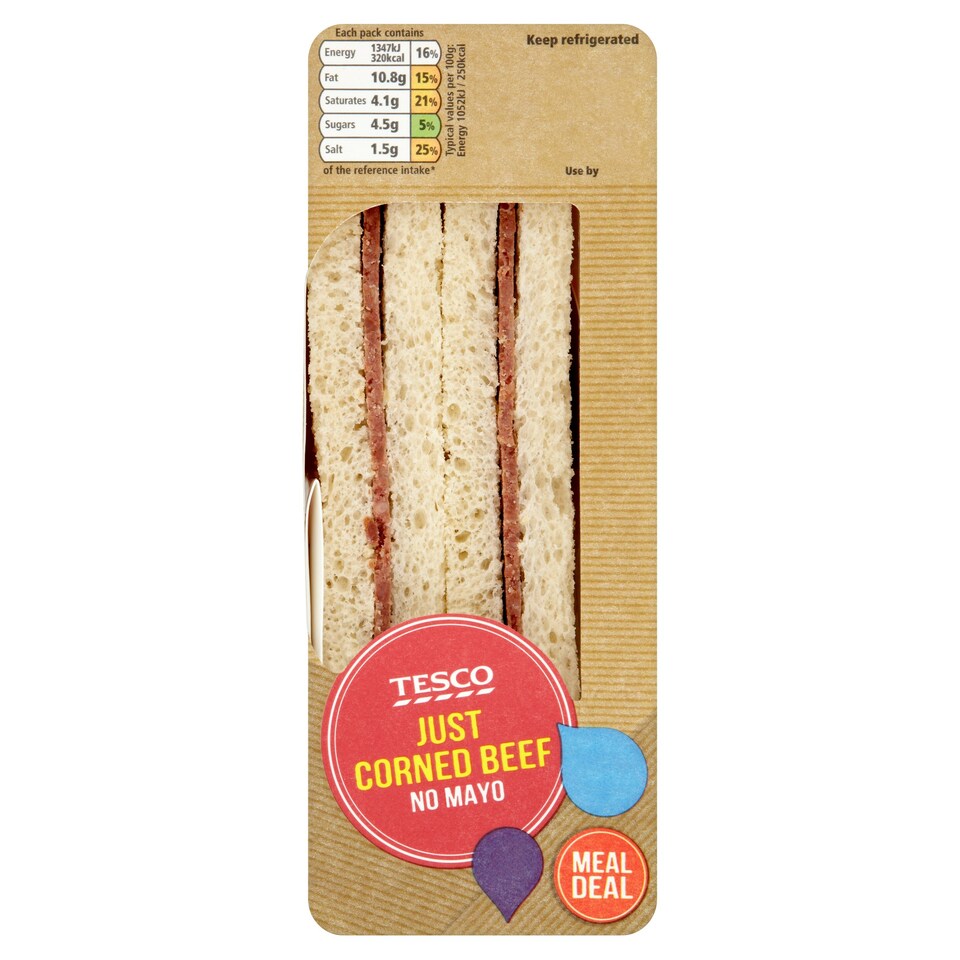 Tesco Corned Beef Sandwich - Tesco Groceries