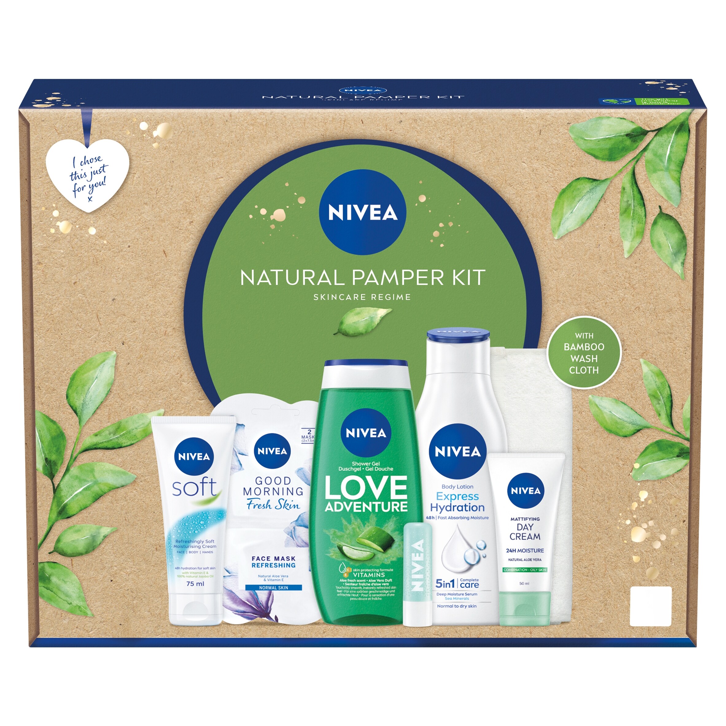 Nivea Natural Pamper Kit Giftset - Tesco Groceries