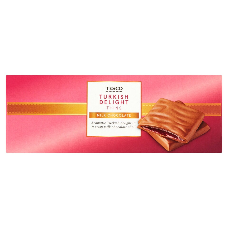 Tesco Turkish Delight Thins Carton 200G - Tesco Groceries