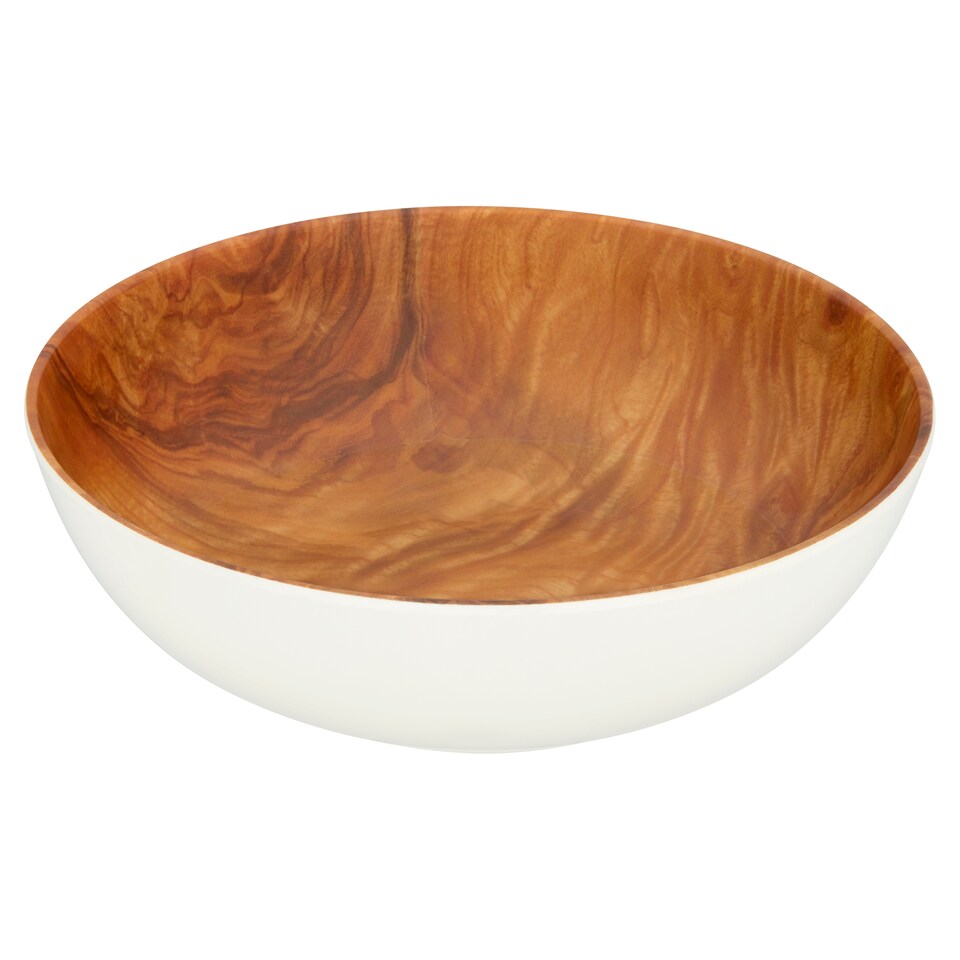 Tesco Wood Effect Bowl - Tesco Groceries