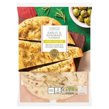 Tesco Garlic & Rosemary Flatbread 220G - Tesco Groceries