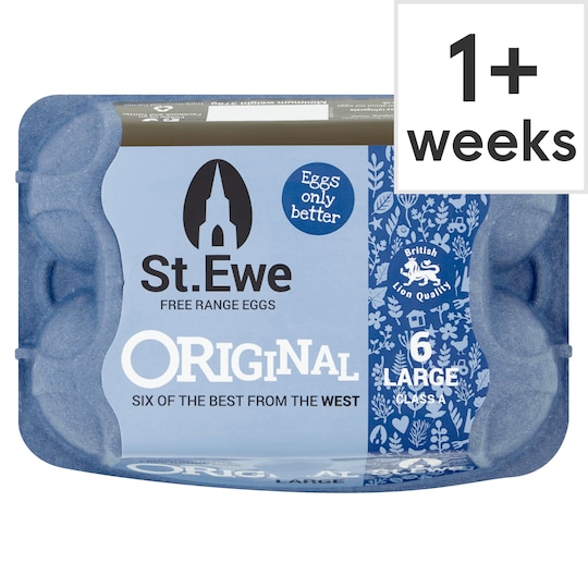 St Ewes 6 Large Free Range Eggs - Tesco Groceries
