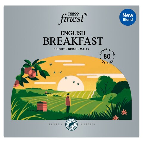 Tesco Finest 80 English Breakfast Tea Bags 250g - Tesco Groceries
