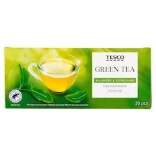 Tesco Green Tea 20 x 1.75g (35g) - Tesco Groceries